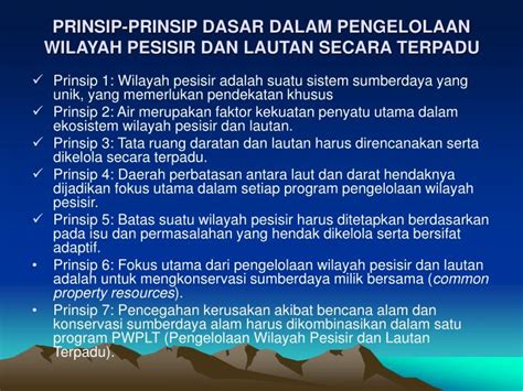 PPT PENANGANAN TERPADU DALAM PENGELOLAAN SUMBERDAYA ALAM DI WILAYAH