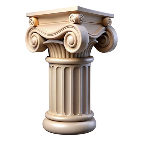 Beautiful Artistic Classic Column Capital Detailed Carving Cutout
