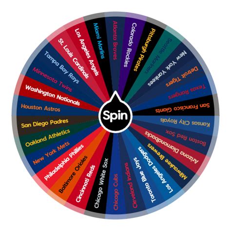 MLB Teams Spin The Wheel Random Picker