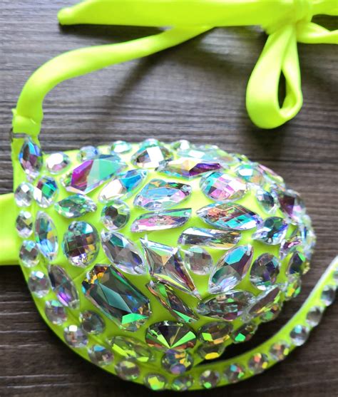 Halter Swimwear Rhinestone Diamond Silver Bikinis Women Swimsuit Sexy Pbong