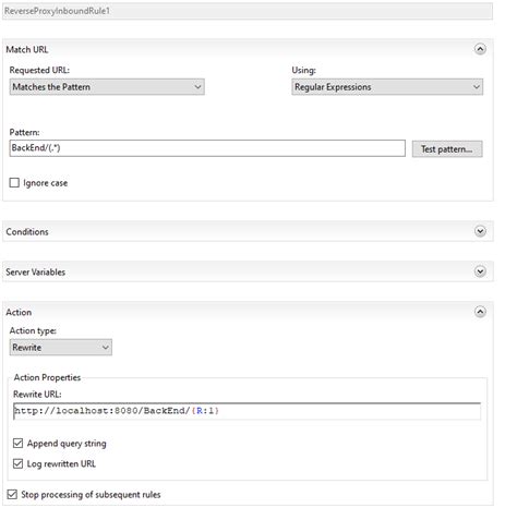 Use A Reverse Proxy In Iis Between Blazor Wasm Frontend