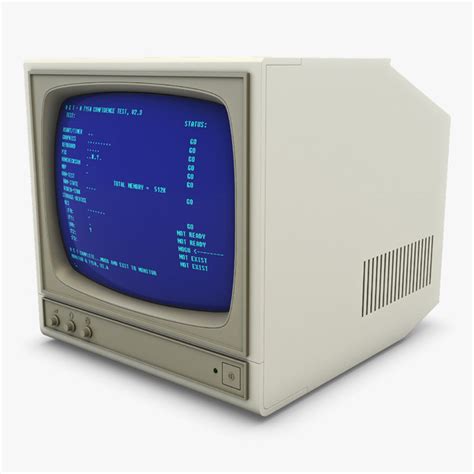 CRT Monitor D Models For Download TurboSquid