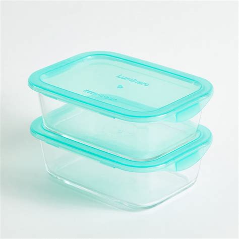 Buy Luminarc 2 Piece Glass Storage Container Set Online In Uae Homebox