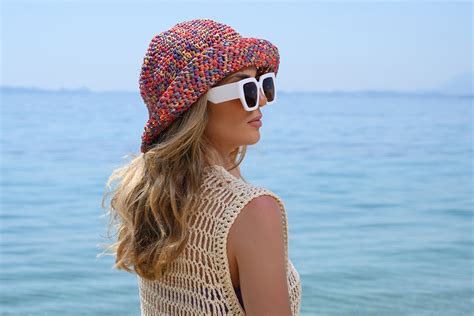 Sun Hat Crochet Pattern Crochet Bucket Hat Pattern Summer Etsy