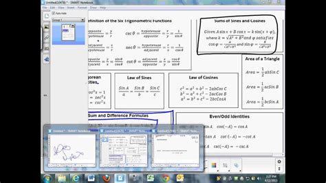 Precalculus Unit 7 2 Notes Tangent Summ And Difference Formulas 2013 Youtube