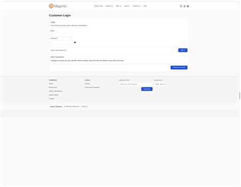 Positioning the footer at the screen bottom Hyvä Docs