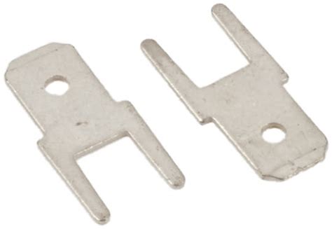 TE Connectivity FASTON .187 Uninsulated Male Spade Connector, PCB Tab ...