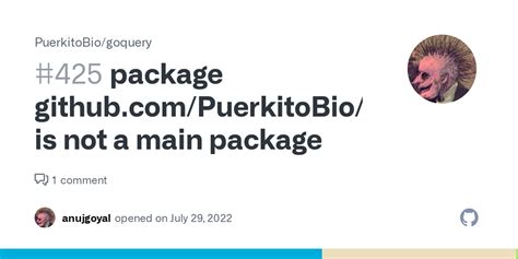 Package Github Puerkitobio Goquery Is Not A Main Package Issue