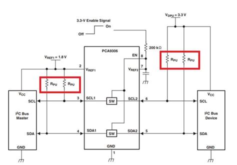 Pca9306 Pull Up Resistor Problem Interface Forum Interface Ti E2e Support Forums