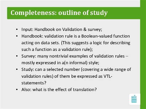 Essnet On Validation A Study Of Vtl Wiesbaden