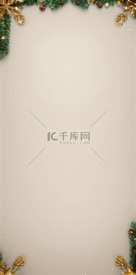 浅色圣诞节简约装饰背景图片免费下载 海报banner 高清大图 千库网 图片编号6604107