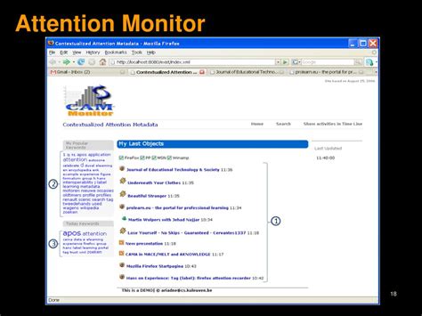 Ppt Cam Contextualized Attention Metadata Across System Boundaries Powerpoint Presentation