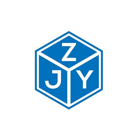 ZJY letter logo design on WHITE background. ZJY creative initials ...