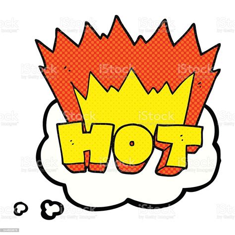 Thought Bubble Cartoon Word Hot Stock Illustration Download Image Now