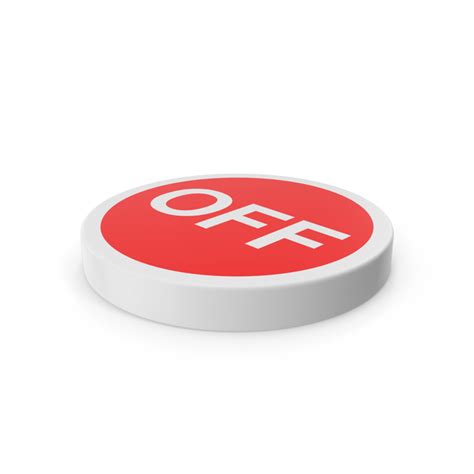 turn off button 3d object 2298570235 shutterstock