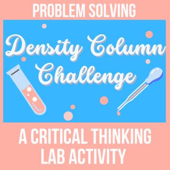 Density Column Challenge Lab By The Science Squirrel TPT