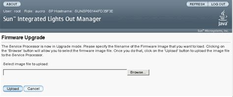 How To Update The Oracle Ilom And System Bios Using The Web Interface Oracle Integrated Lights