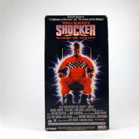 Shocker VHS Horror 1990 Wes Craven Wes Craven Horror Horror Movies