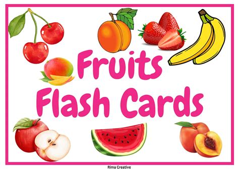 Fruits Flash Cards 30 Types Made By Teachers