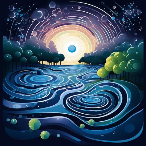 Premium Ai Image Ripple Realms A Drop Of Water Creating Universes