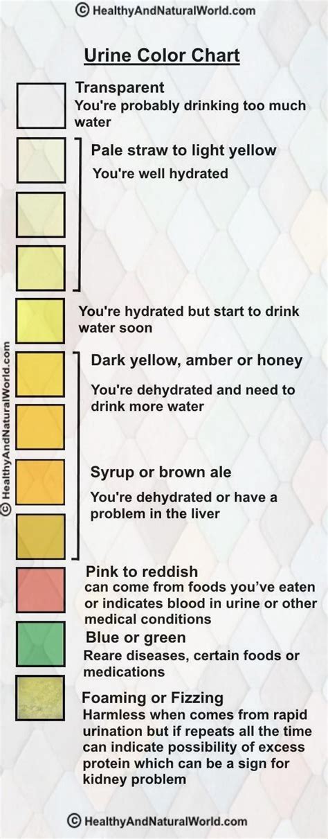 Are You Hydrated Cflo Urine Color Chart Center For Lost Objects Check