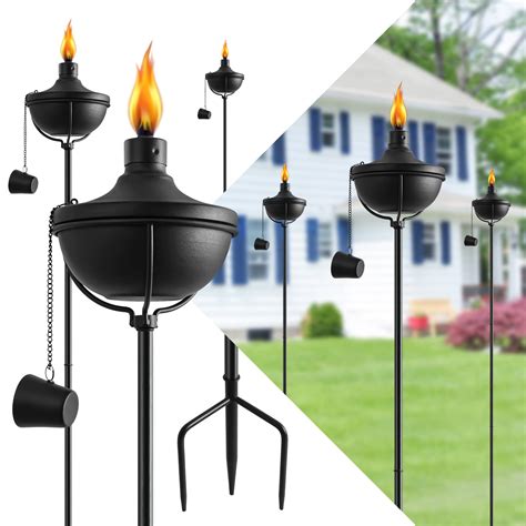 Fan Torches 24 Oz Home Garden Torch Set Of 2 Outdoor