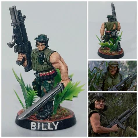 Billy From Predator 1987 Rwarhammer40k