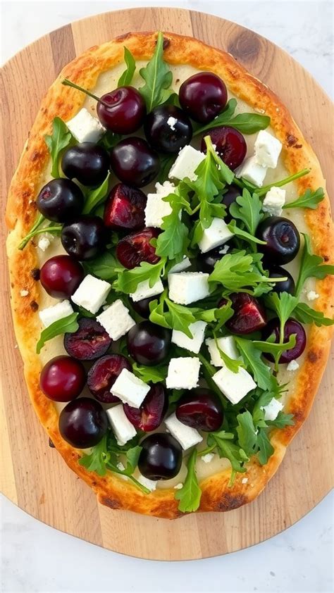 Savory Cherry And Feta Flatbread Recipe Southern Soil Sunshine