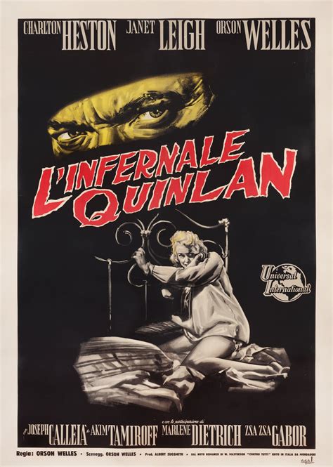 Touch Of Evil Original 1958 Italian Due Foglio Movie Poster