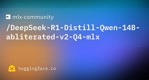 Mlx Communitydeepseek R1 Distill Qwen 14b Abliterated V2 Q4 Mlx · Hugging Face