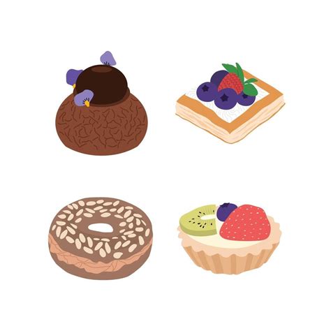 Hand Drawn Bakery Product Collection 57106023 Vector Art At Vecteezy