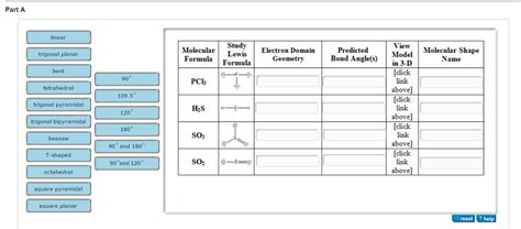 Solved Part A Linear Studv View MolecularLewis Formula Chegg