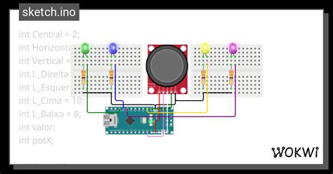 2 Nano Joystick Wokwi Esp32 Stm32 Arduino Simulator