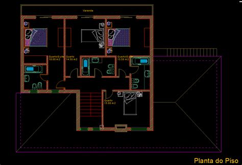 Small House With Garden 2D DWG Plan For AutoCAD Designs CAD