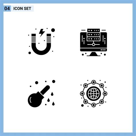 Universal Solid Glyph Signs Symbols Of Education Enema School Digital Healthcare Editable Vector