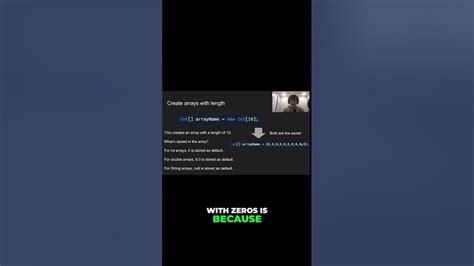 Create Arrays With Length🖥️🪄 Apcomputersciencea Computerscience Java Apclasses Youtube