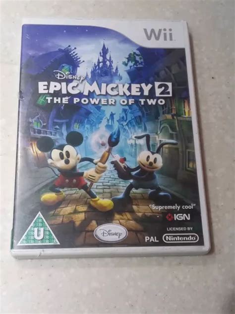 Disney Epic Mickey 2 The Power Of Two Nintendo Wii 2012 Complete £