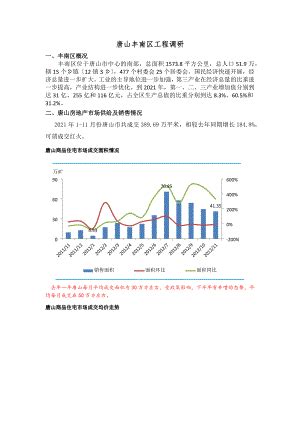 唐山丰南区项目调研报告