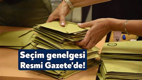 Seçim genelgesi Resmi Gazete de yayımlandı Bağımsız Kocaeli
