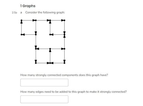 Solved 1 Graphs 20p A Consider The Following Graph How