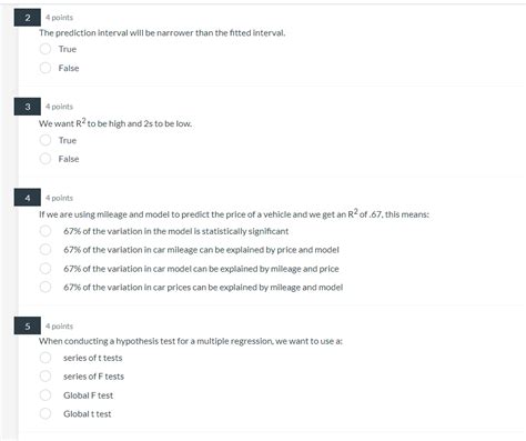 Solved N Points The Prediction Interval Will Be Narrower Chegg