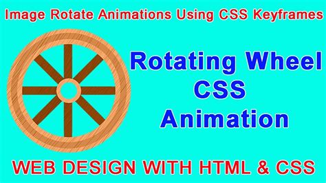 Image Rotate Animations Using Css Keyframes Css Rotate Animation Css Animation Web Seekho