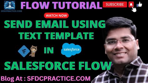 Send Email Using Text Template In Salesforce Flow Lightning Flow
