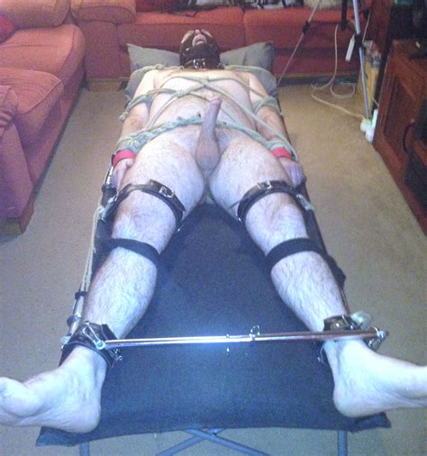 Topofthepot Naked Bound And Gagged Man Edged Cock And Ball Torment