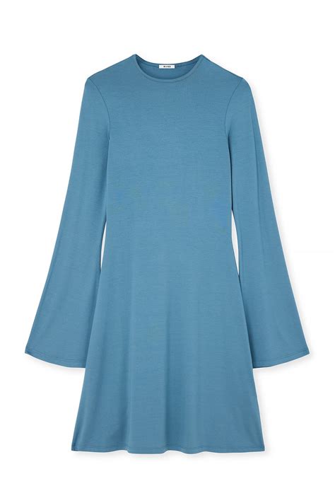 Soft Line Flowy Mini Dress Blue Na Kd