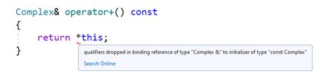 c why can t i use const when returning a reference stack overflow