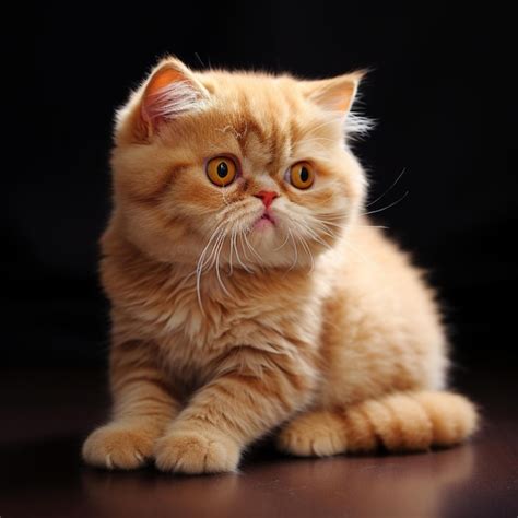 Premium Vector Exotic Shorthair Kitten Cat