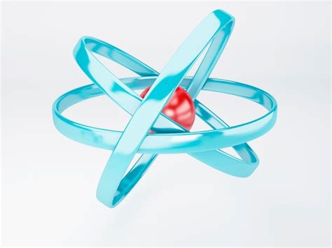 Premium Photo Molecule Atom On White Background