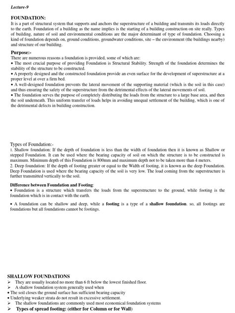 Bce Lecture 9 Pdf Foundation Engineering Deep Foundation