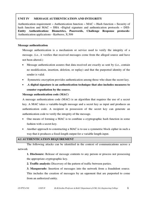 Cns Unit Iv Notes Pdf Key Cryptography Cryptography